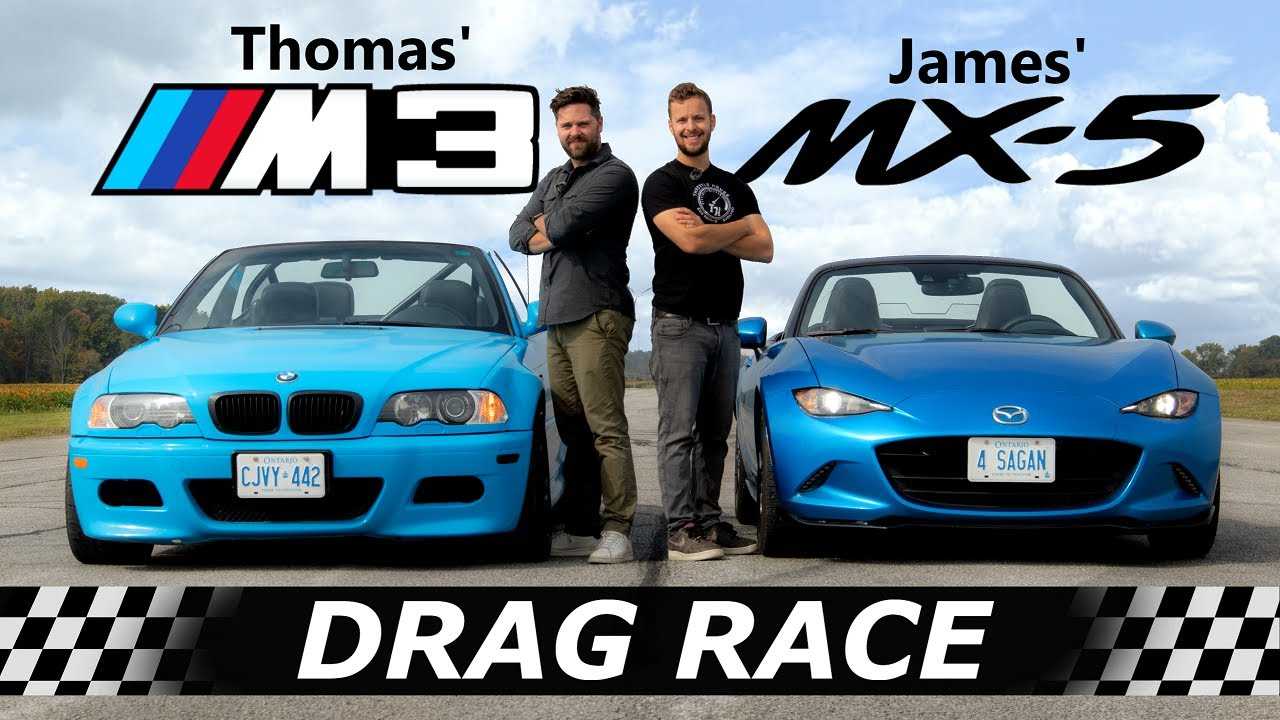 BMW M3 vs Mazda MX-5, lupta decapotabilelor albastre! (VIDEO)