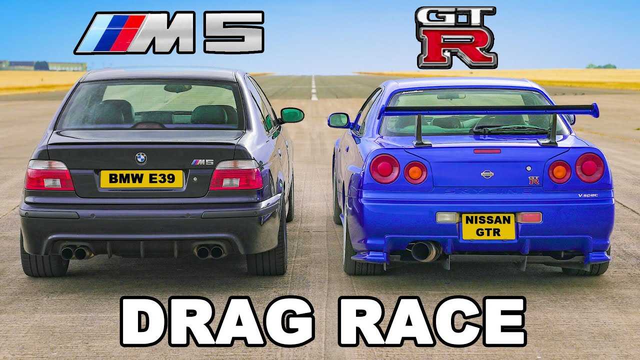(VIDEO) Drag Racing: BMW M5 E39 versus Nissan Skyline GT-R R34